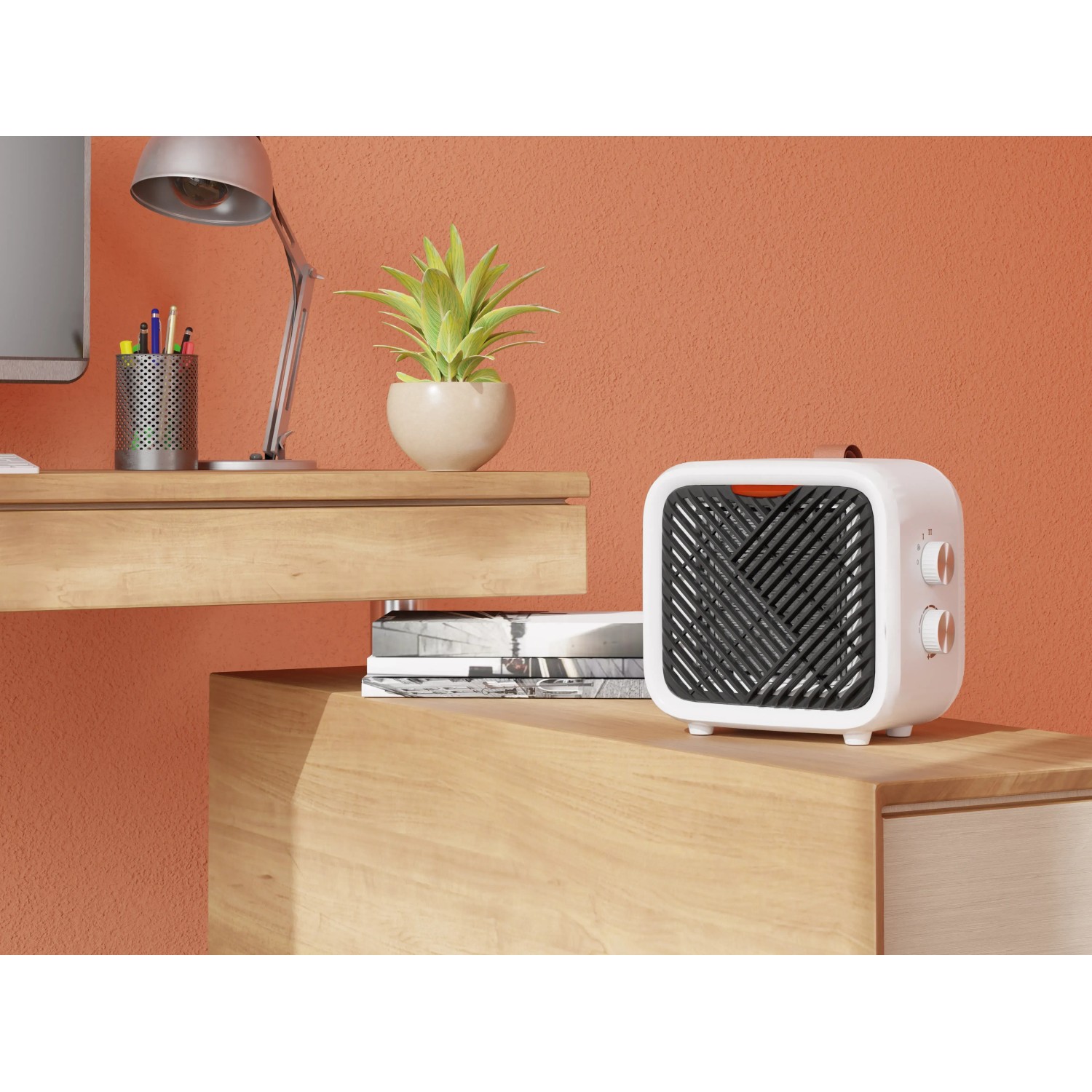 Keramický ohřívač Nevala 2v1 s ventilátorem, 1000/1500 W, 15,5 x 17,5 x ...