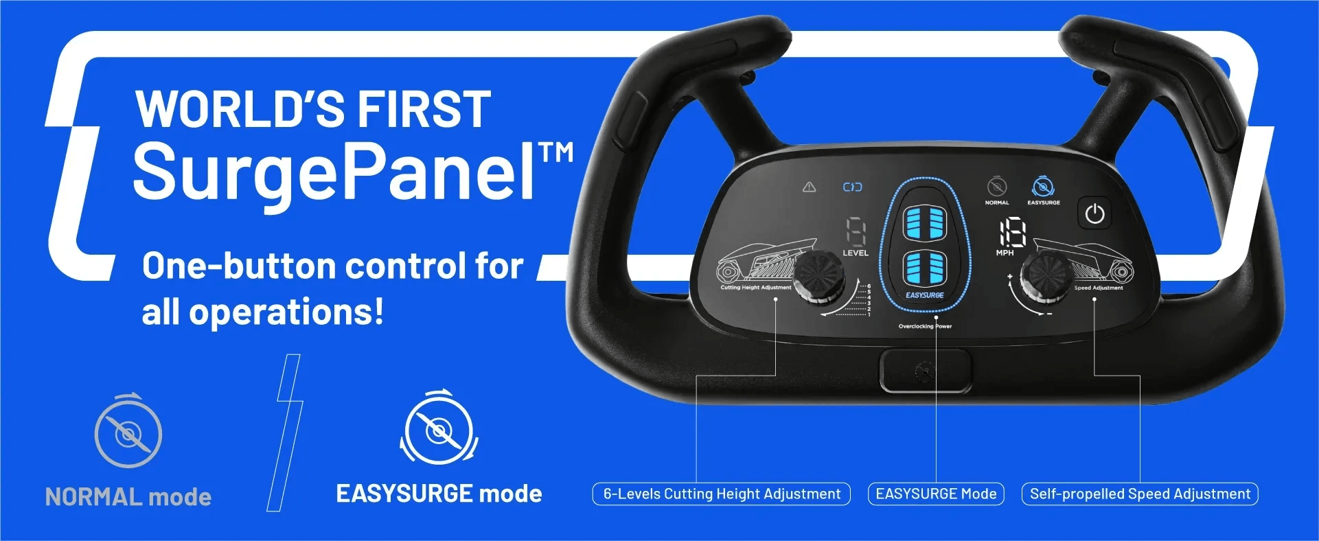 Litheli Aku sekačka na trávu EASYSURGE 43cm/18"(2xU20 20V U Battery ...
