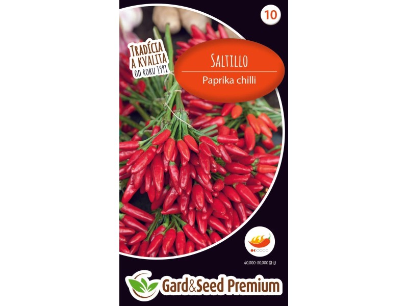 GardenSeed Premium Semínka Paprika chilli Saltillo 40.000-50.000 SHU