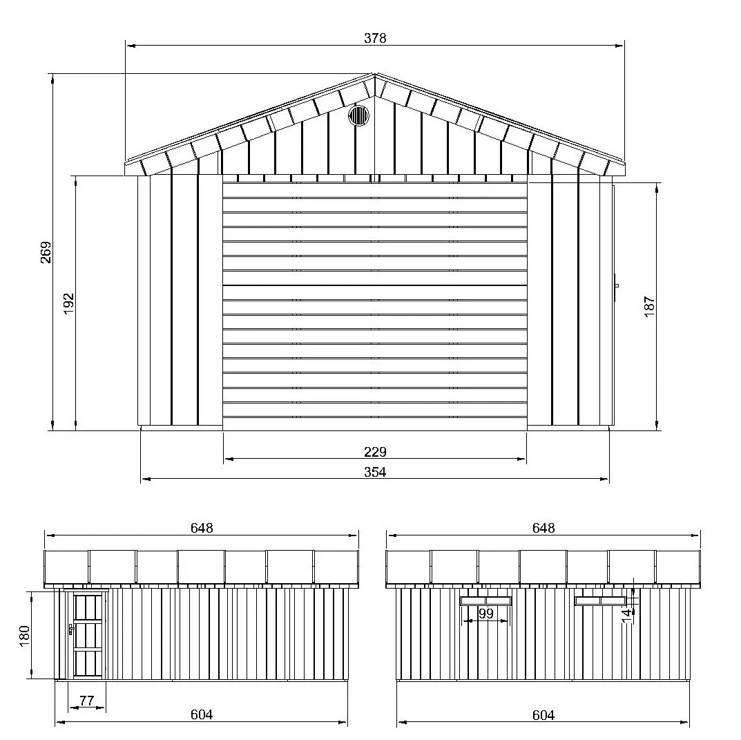 Timbela Garáž LP SmartSide M992B přírodní 354 x 604 cm, 21 m2 nakoupit ...