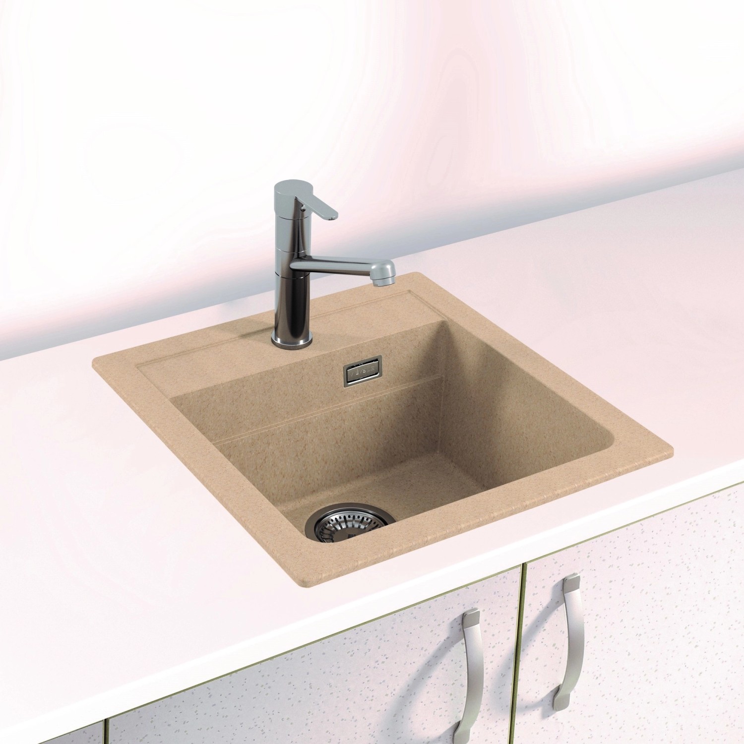 Alveus Granitový dřez Atrox 20, béžová, 47 x 50 cm nakoupit u OBI