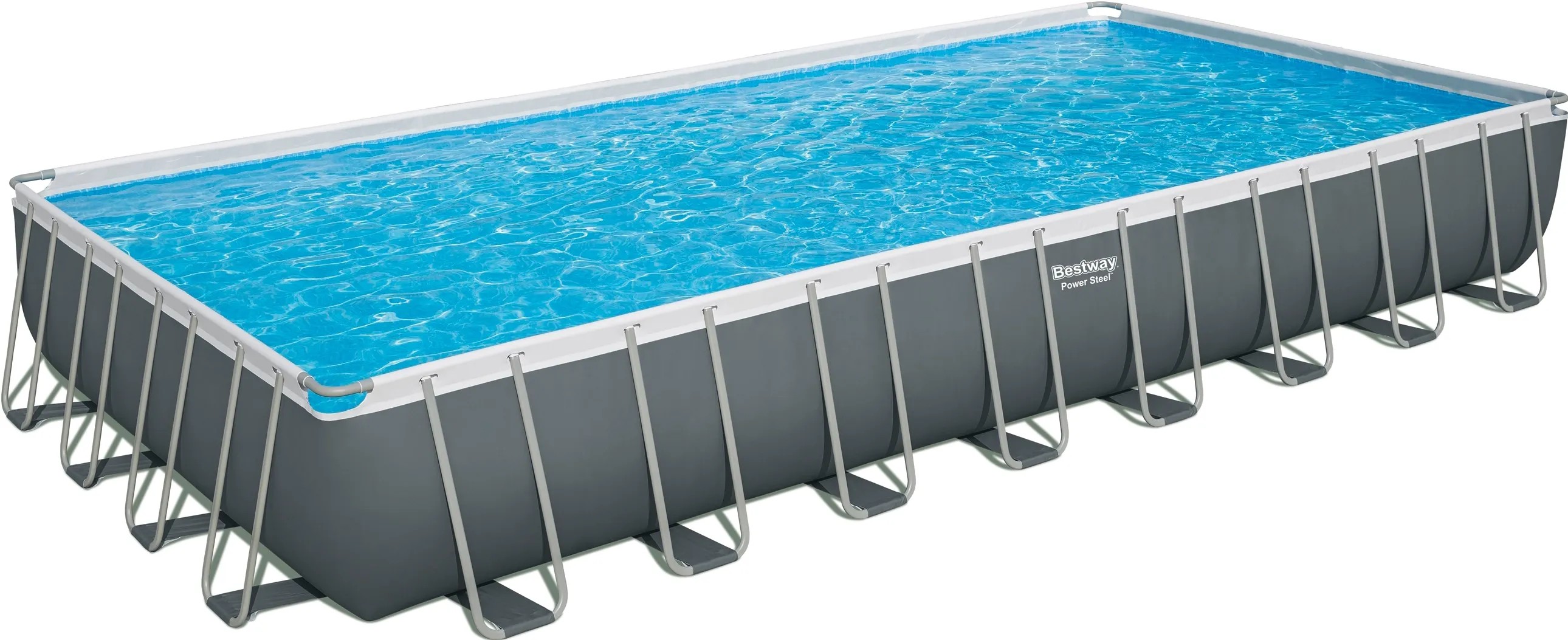 Bestway Bazén s ocelovým rámem Power Steel obdélníkový, 132 x 488 x 956 cm