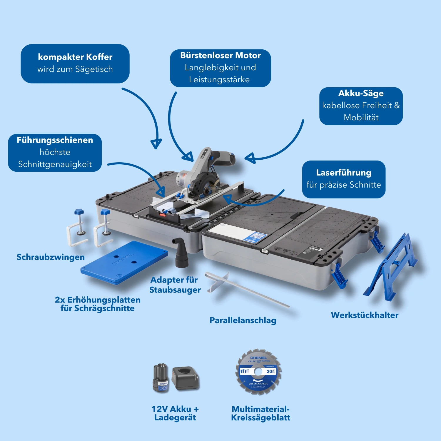 Dremel Mobilní řezací stanice Blueprint CS12V-S1C