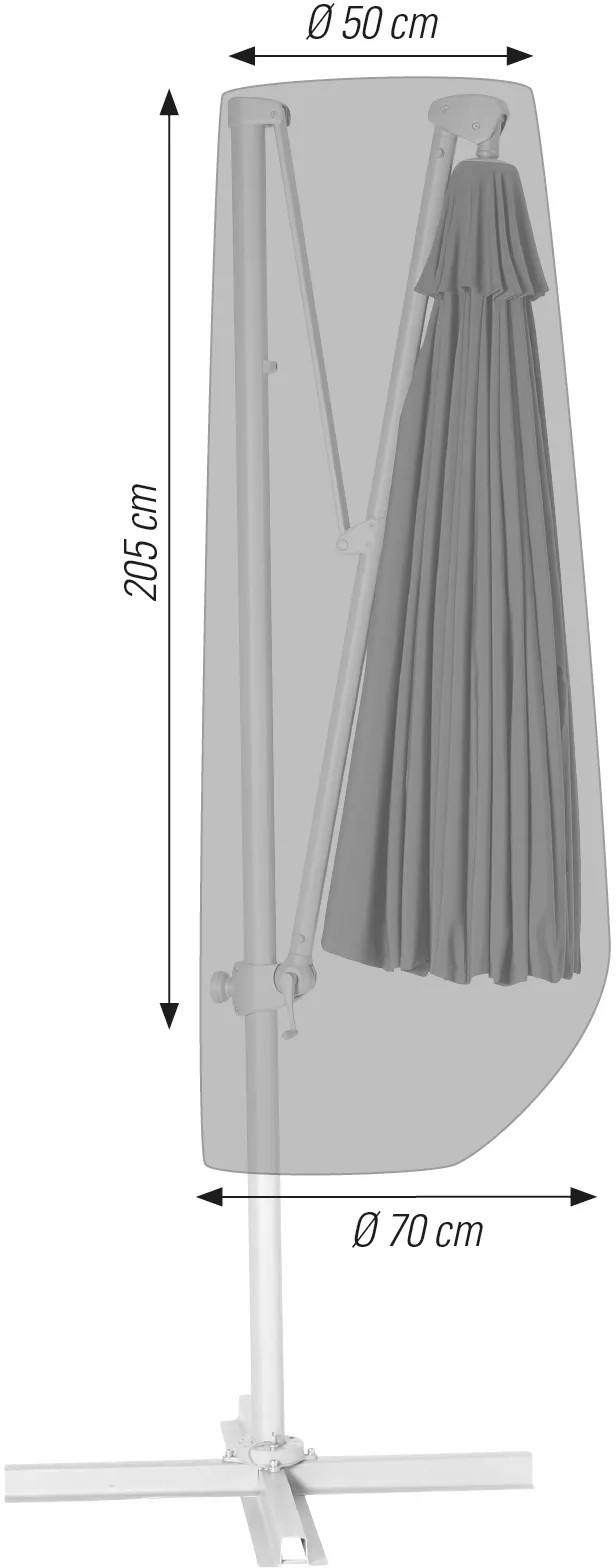 acamp Ochranný obal pro hliníkové závěsné slunečníky do 300 cm (pr. 50 ...