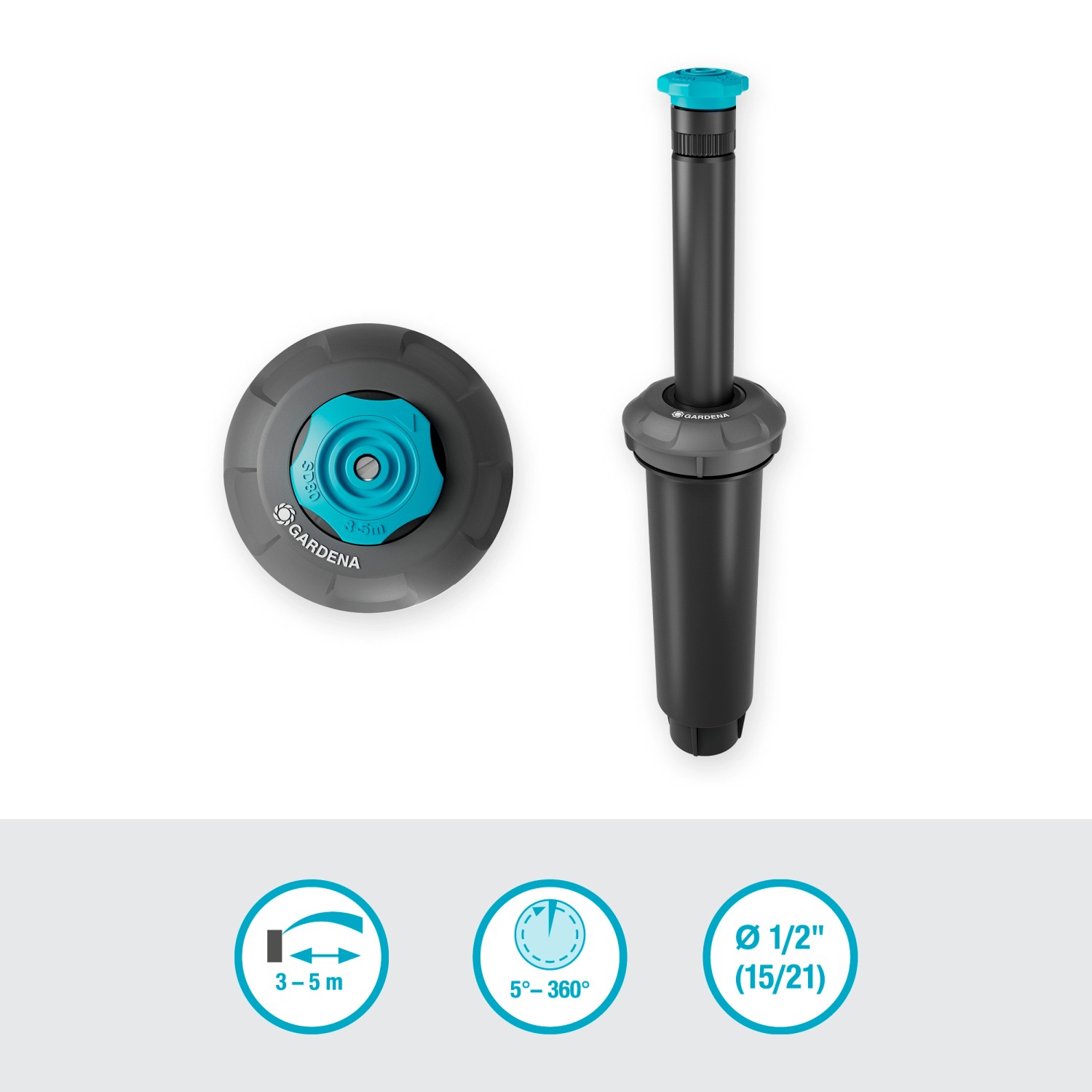 Gardena Výsuvný zadešťovač SD80 nakoupit u OBI