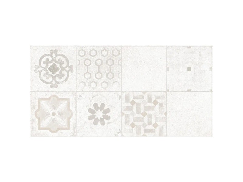 Dekor SOLID bílošedý matný 20 x 40 cm koupit v OBI
