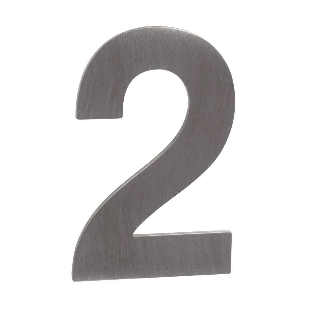 Walteco Domovní číslo "2" nerez samolepicí, 50 mm nakoupit u OBI