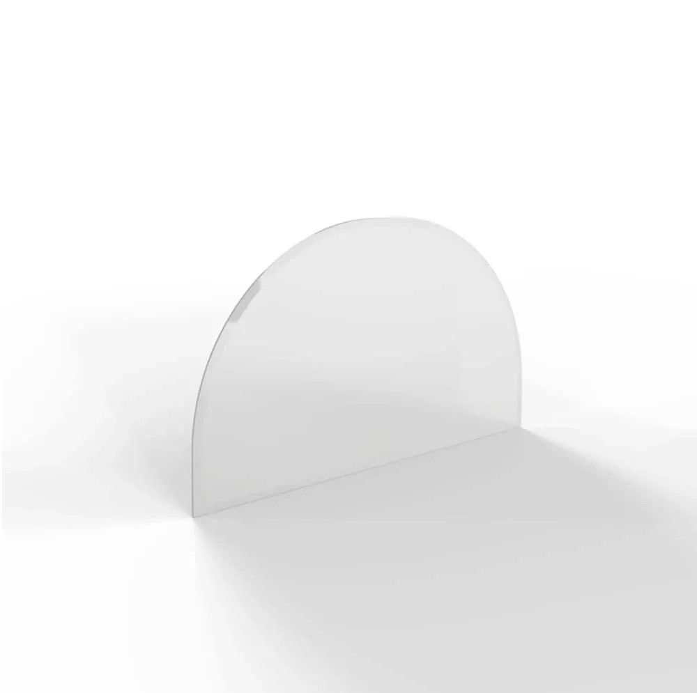 HS Flamingo Sklo pod kamna oblouk R350, čiré, 700 x 450 x 6 mm nakoupit ...