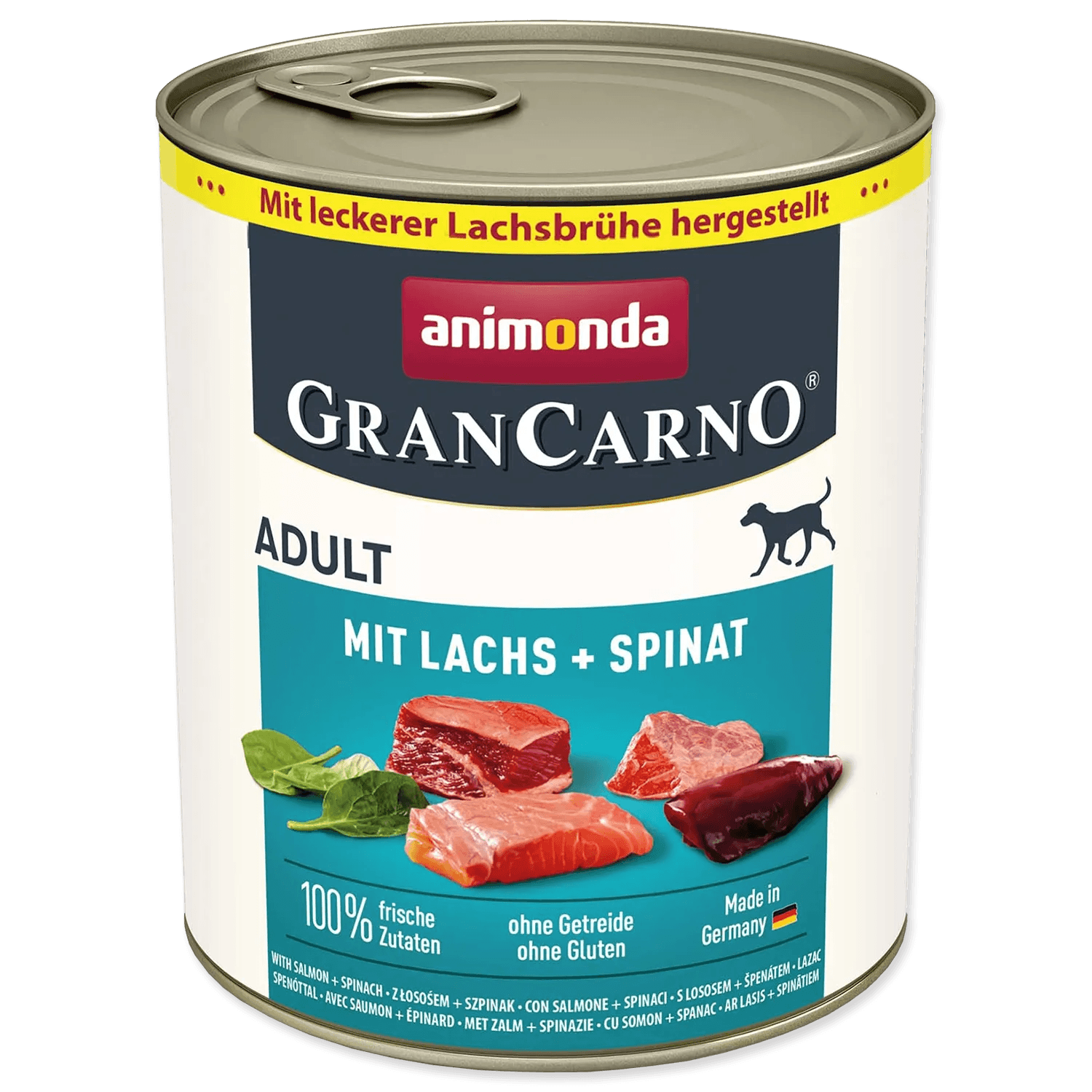 Animonda Konzerva pro psy Gran Carno Adult s lososem a špenátem, 800 g