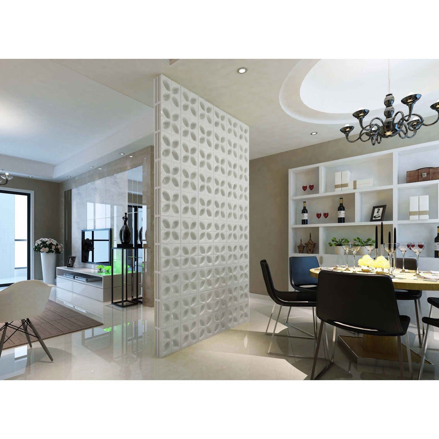 Fuchs Design Keramická luxfera Style'n Art Deko Daisy šedá, 24 x 24 x 8 ...