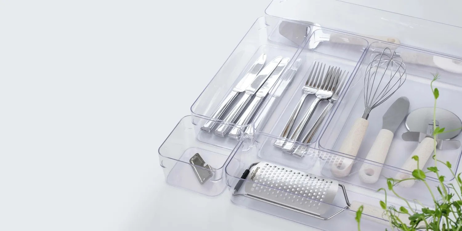 SmartStore Organizér Compact Sort průhledný 30 x 20 x 6 cm