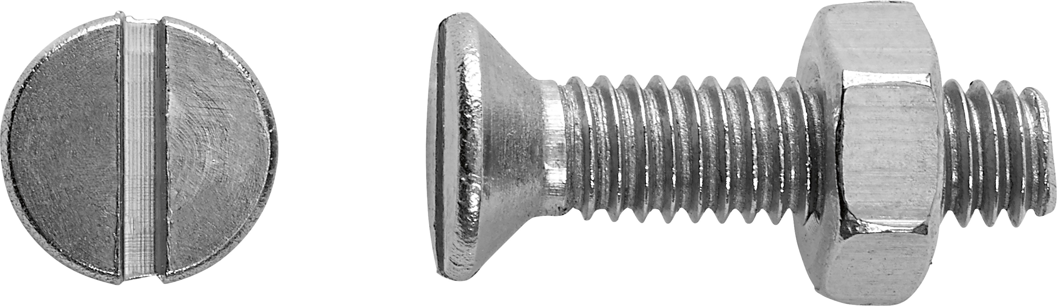 Závitový šroub se zápustnou hlavou PZ ocel A2 M4 x 20 mm, 8 ks + matice nakoupit u OBI