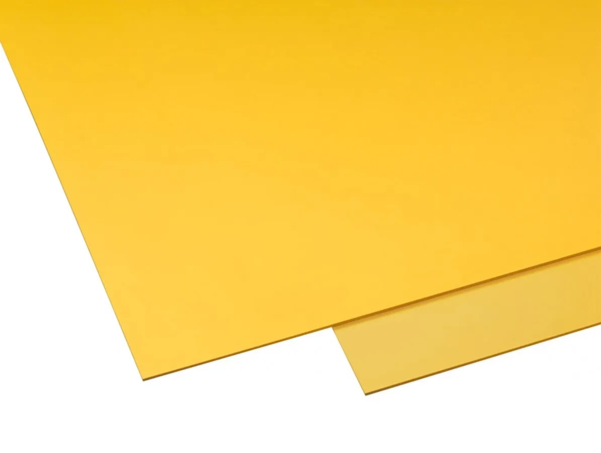 Gutta Plastová deska Hobbycolor žlutá, 250 x 500 x 3 mm