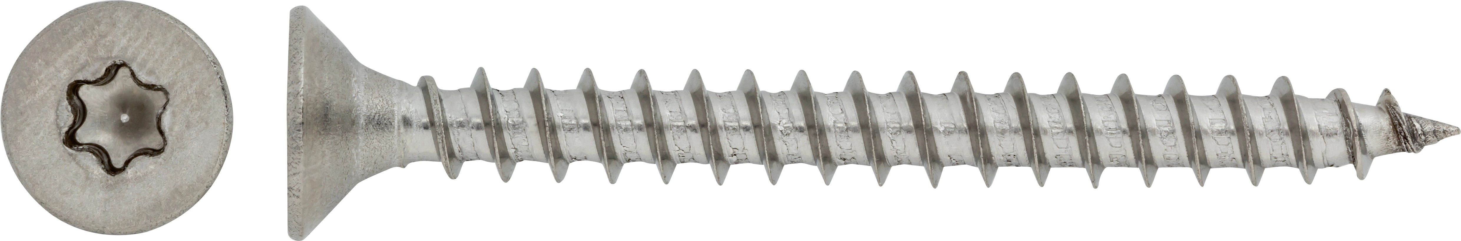 Vrut do dřevotřísky se zápust.hlavou TX20 plný závit ocel A2 4x50 mm, 200ks nakoupit u OBI