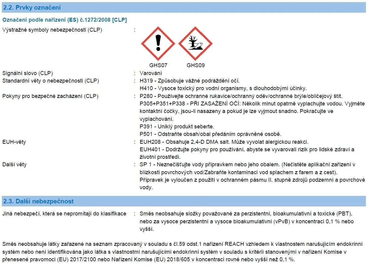 AGRO Selektivní herbicid DICOTEX 100 ml