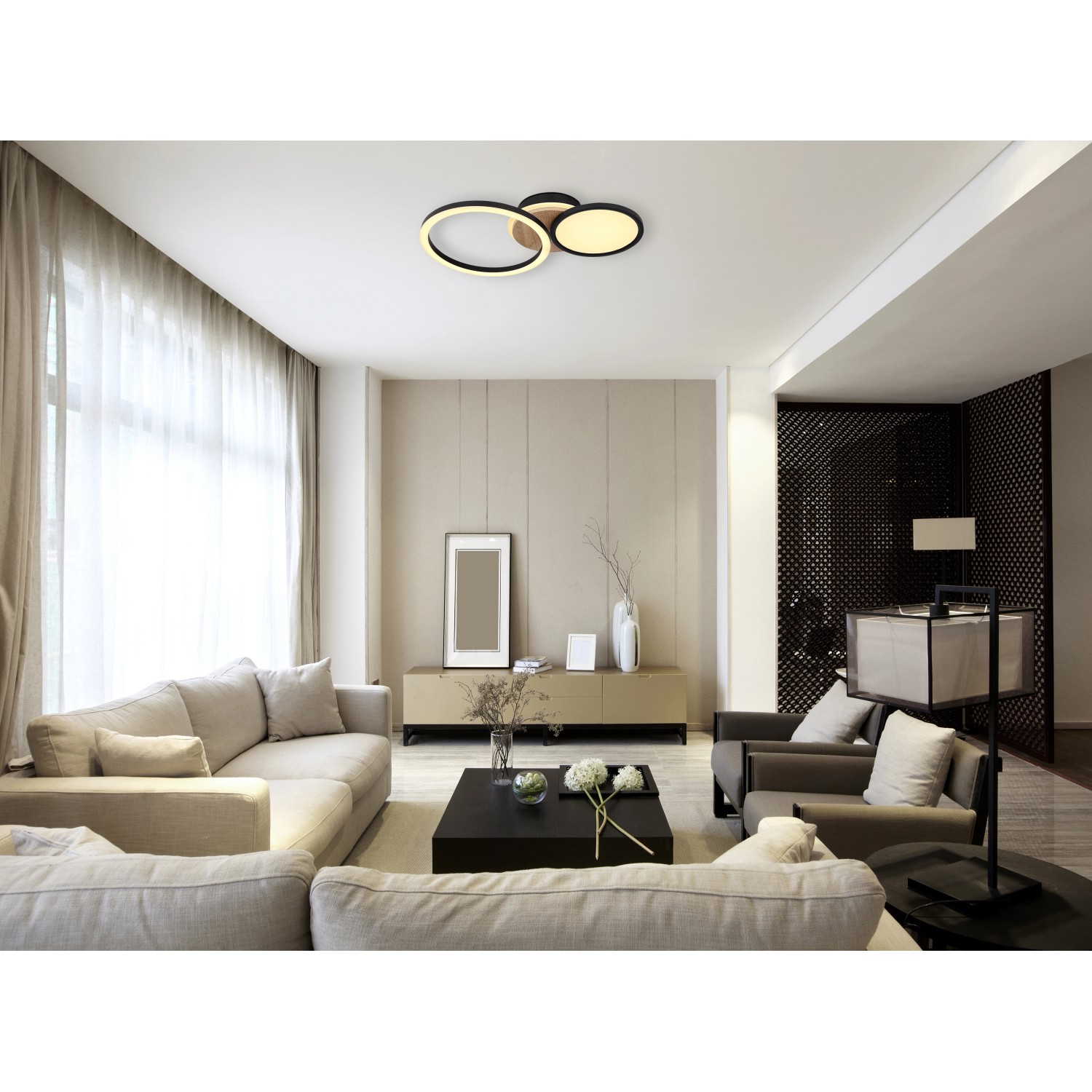 GLOBO LED stropní svítidlo SID 28 W, 3300 lm, 3000 K, 515 x 300 x 105 ...