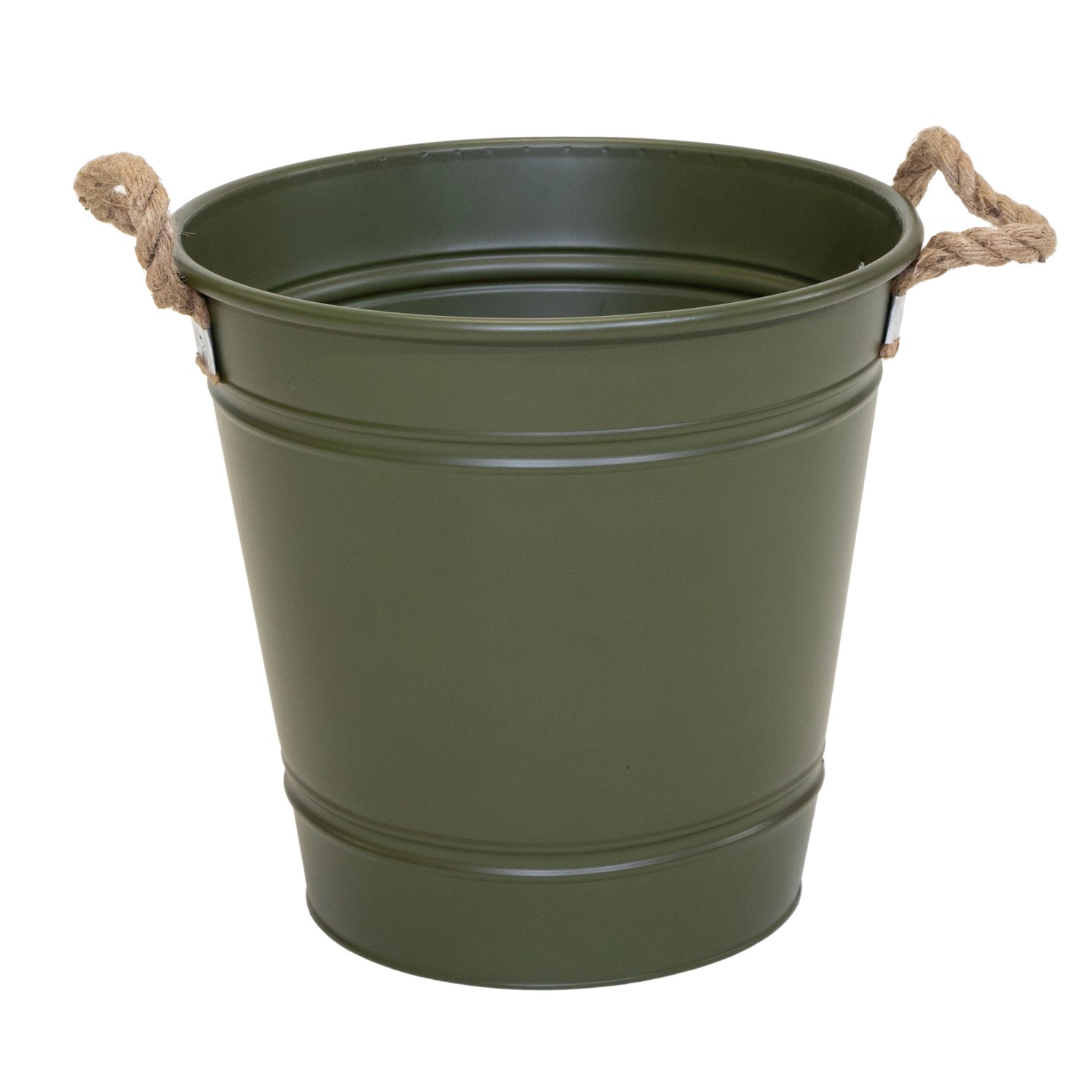 Mega Collections Květináč Beat Bucket zinkový olivově zelený 33 x 35 x ...