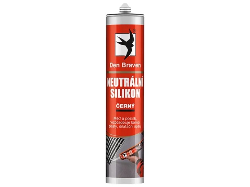 Den Braven Neutrální silikon ALCOXY N03, černá, 280 ml