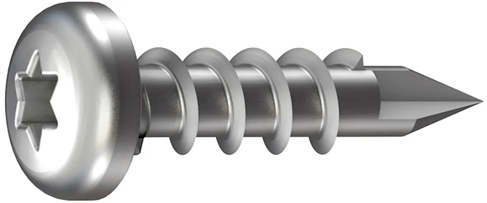 GS Terrassen Závrtný šroub s čočkovou hlavou 100 ks, 4,8 x 25 mm ...