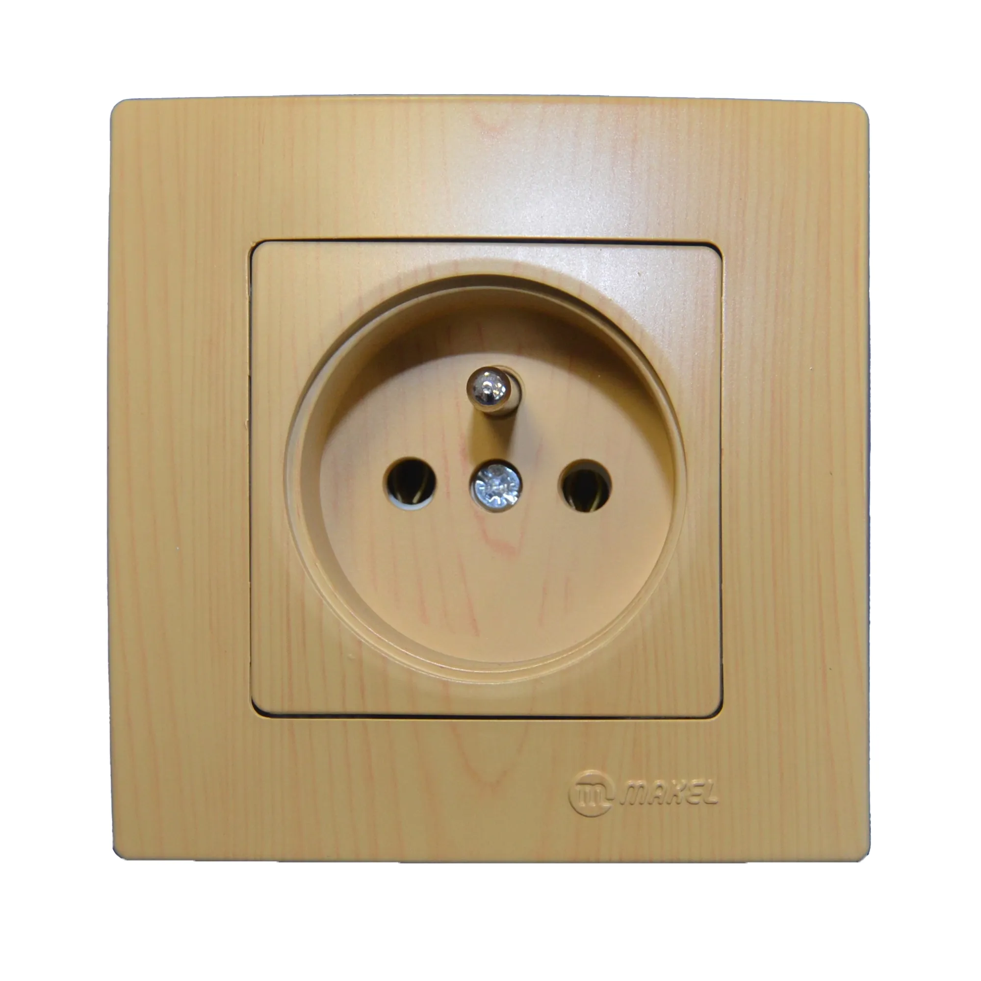 Makel Jednoduchá zásuvka Lilium Kare, 16 A - 250 V, světlé dřevo koupit v OBI