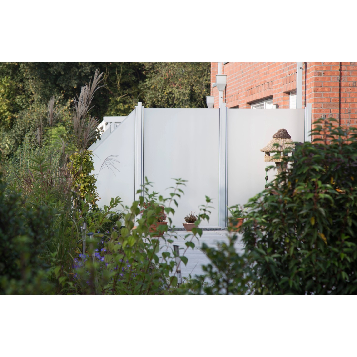 GroJa Ambiente Skleněný plot bez sloupků ml. sklo 120 x 180 x 0,8 cm ...