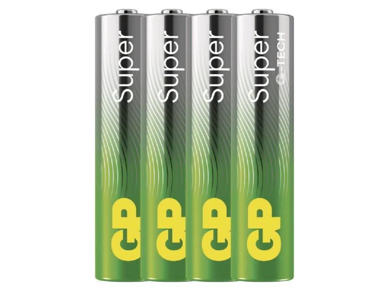 GP Alkalická baterie Super AAA (LR03), 4 ks nakoupit u OBI