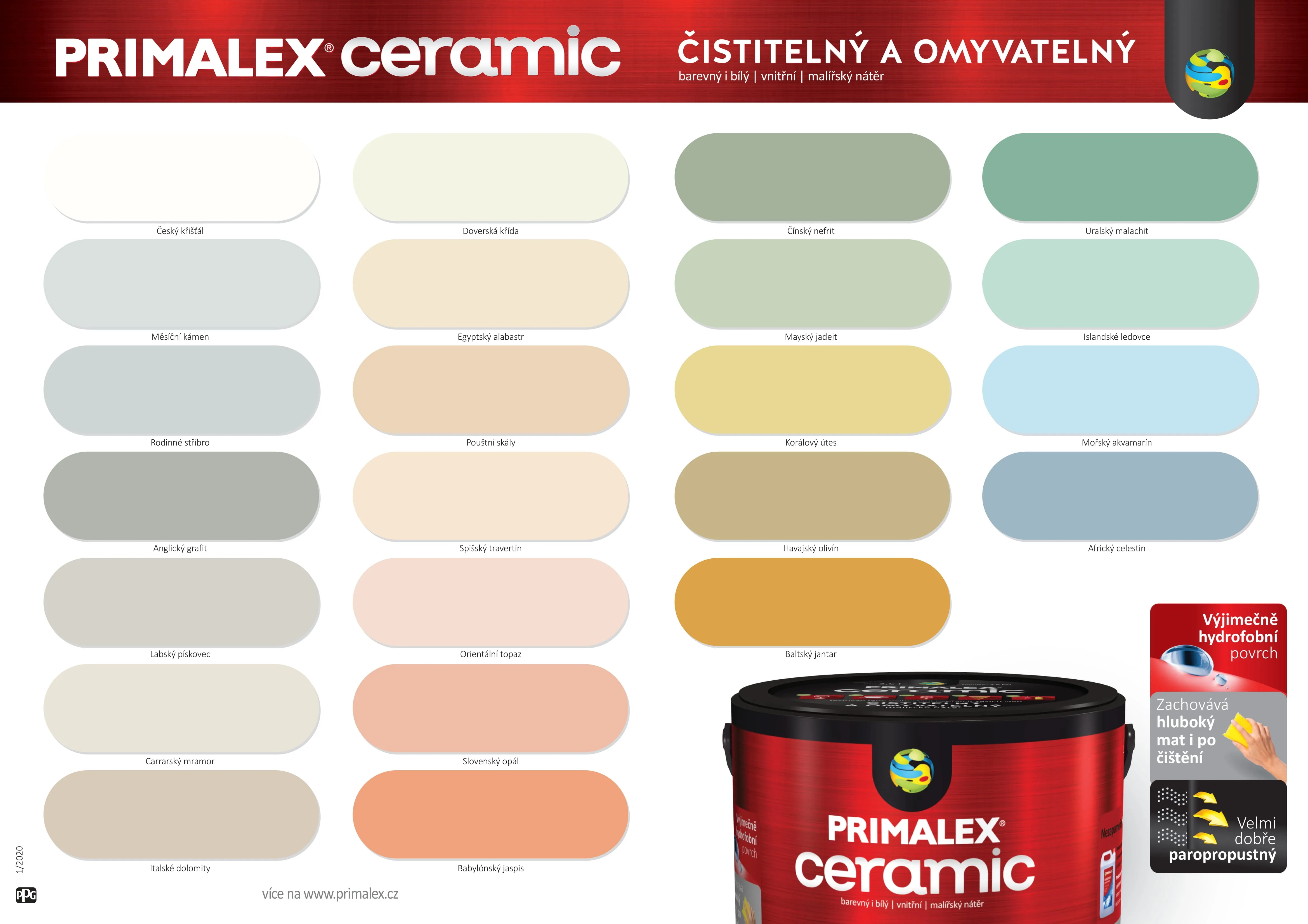 Primalex Vnitřní malířský nátěr Ceramic rodinné stříbro 2,5 l koupit v OBI
