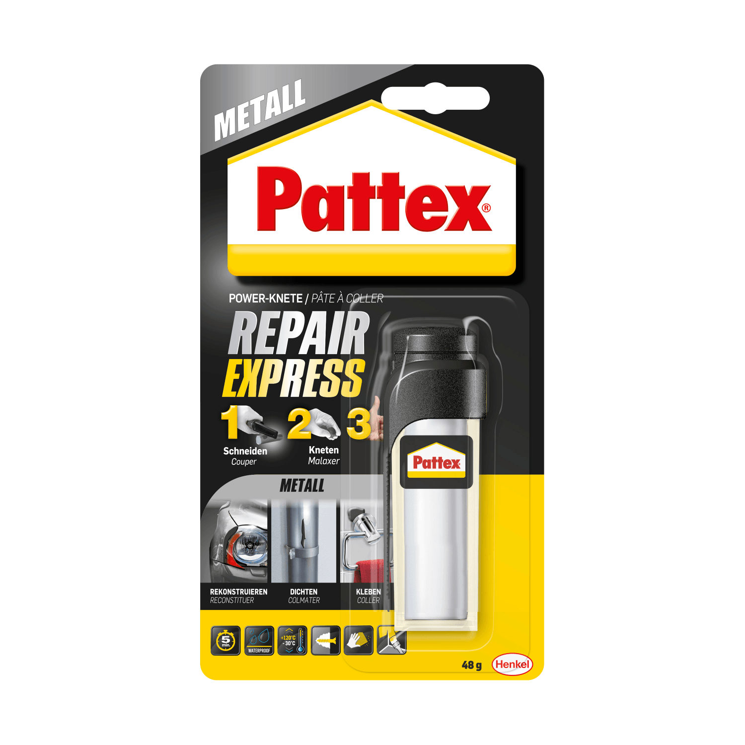 Pattex Repair Express Metal hmota na opravy 48 g koupit v OBI