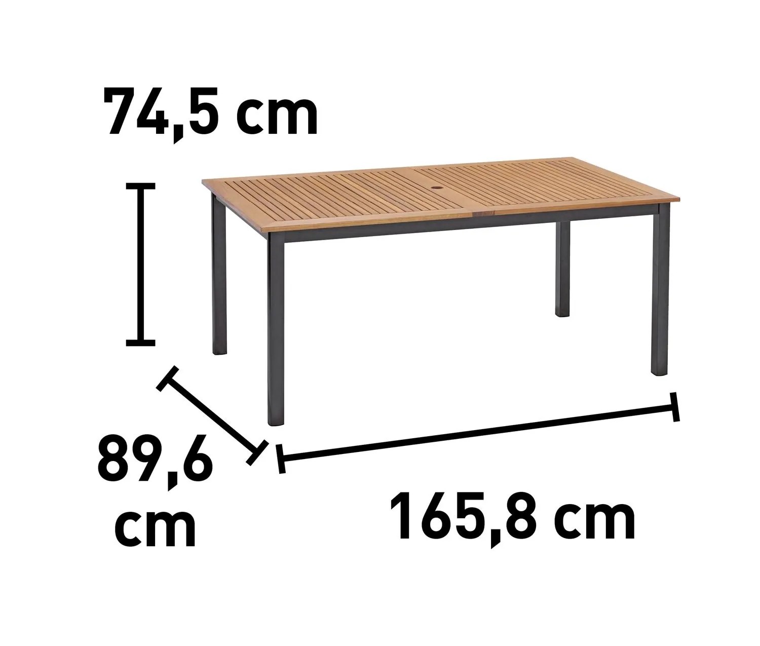 VLC Sestava zahradního nábytku Bonlee hliník/eukalyptové dřevo 5dílná ...