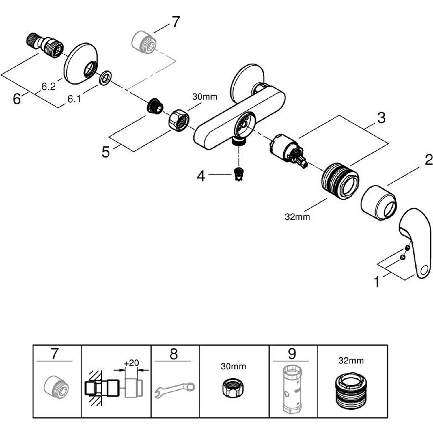 GROHE QUICKFIX Páková sprchová baterie SWIFT DN 15 (24333001) nakoupit ...
