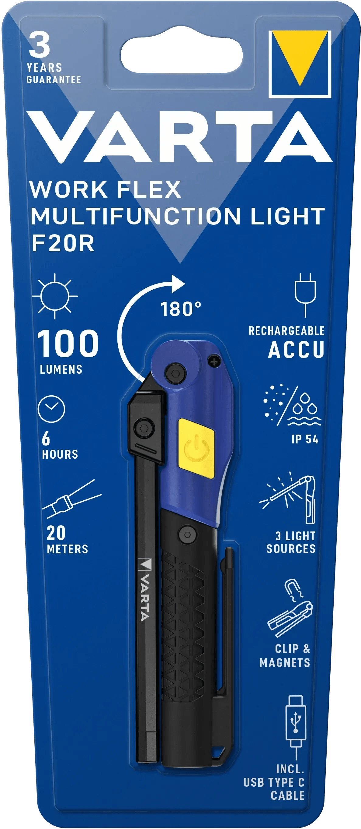 VARTA Svítilna Work Flex Multifunction Light F20R