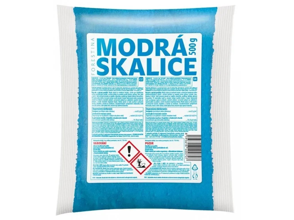 Forestina Krystalické hnojivo Modrá skalice 500 g