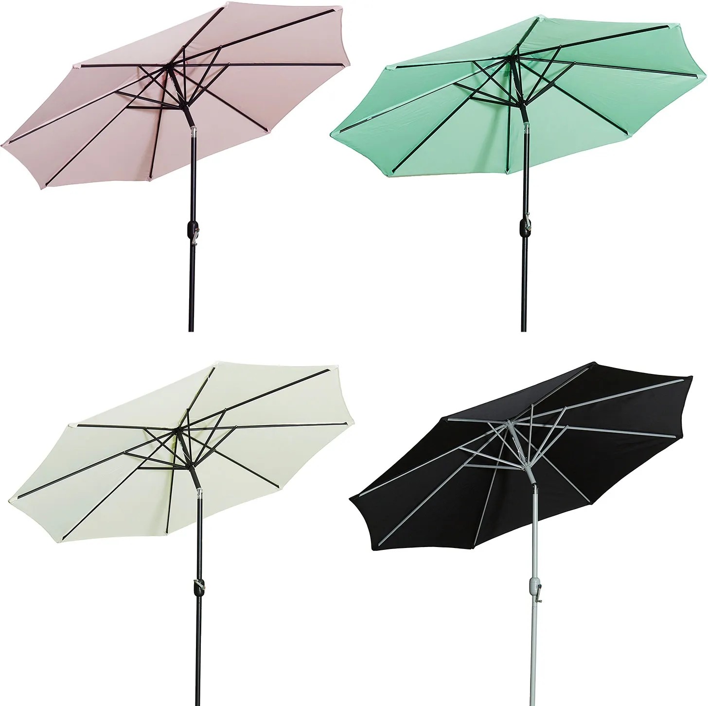 Gartenfreude Slunečník s 8 vzpěrami, světle zelená, pr. 300 cm nakoupit ...