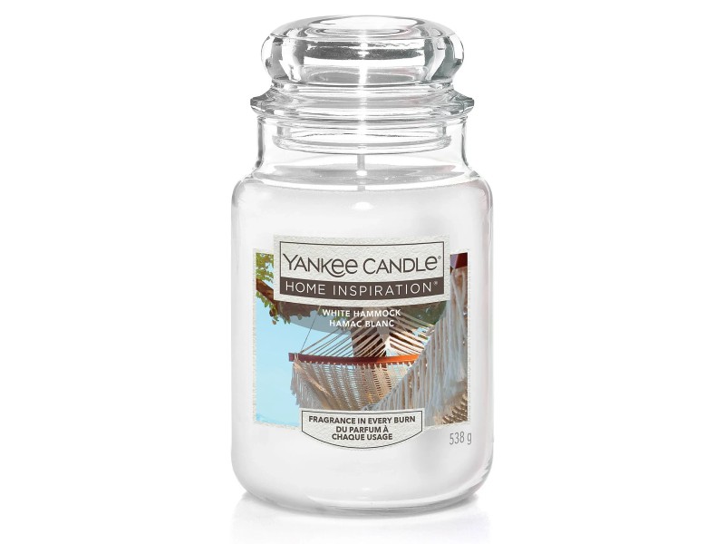 Yankee Candle Home Inspiration Svíčka, sklo, White Hammock, 17 x 9,5 cm