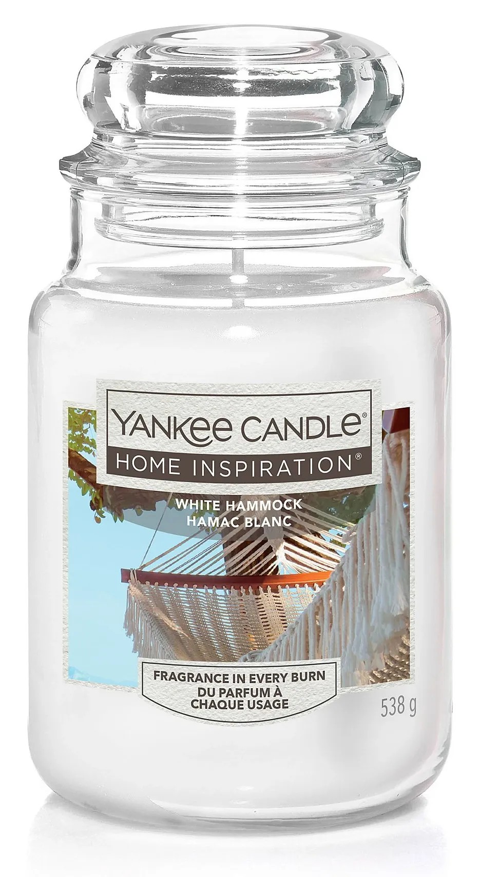 Yankee Candle Home Inspiration Svíčka, sklo, White Hammock, 17 x 9,5 cm