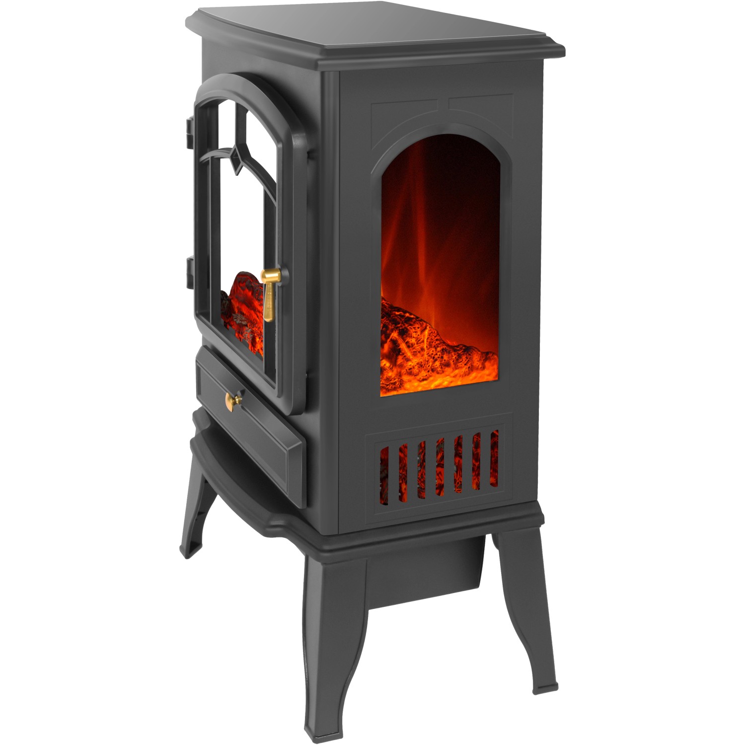 El Fuego Elektrický krb Como II černý 1800/2000 W, 39 x 56,5 x 24 cm ...