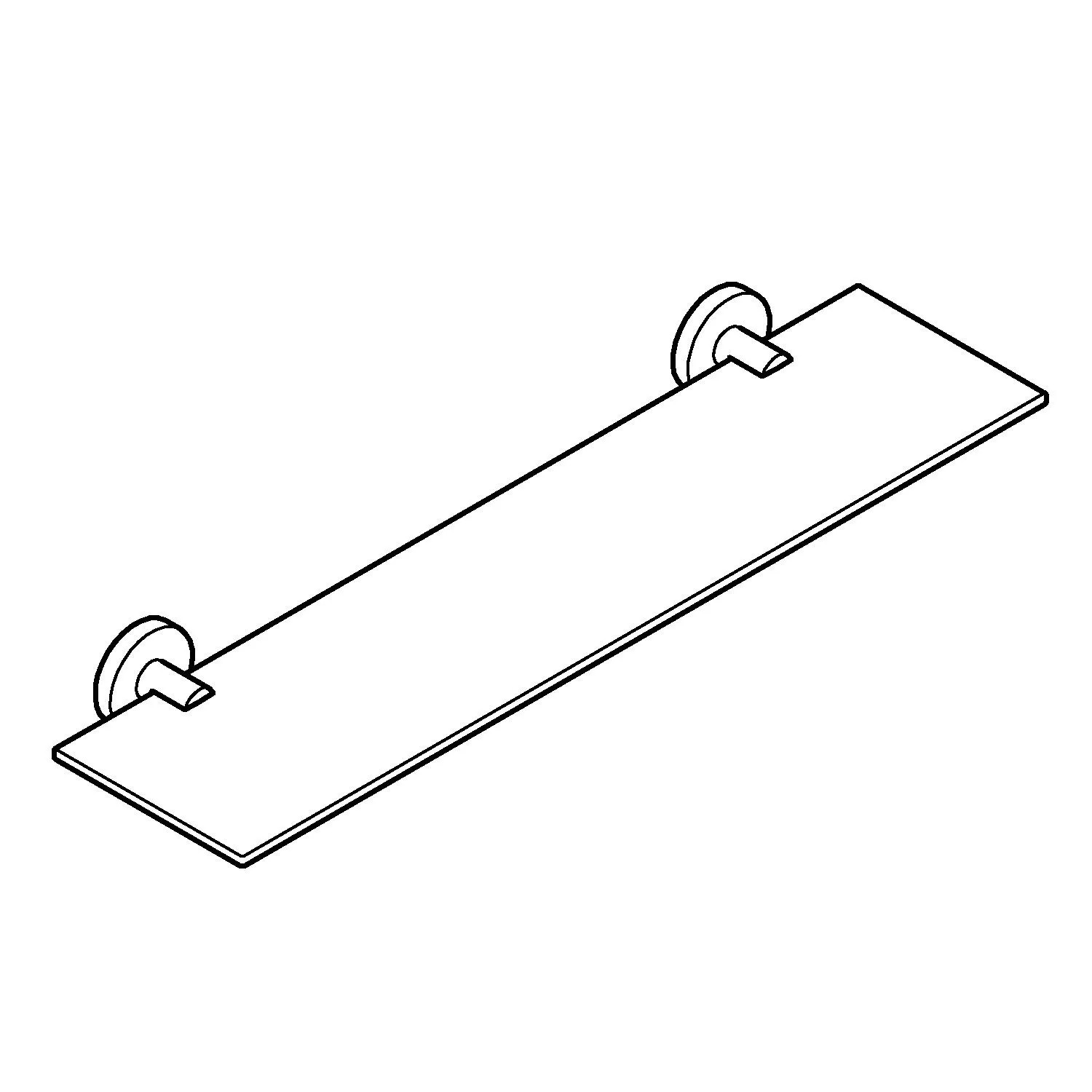 GROHE Skleněná polička ESSENTIALS (40799001) nakoupit u OBI