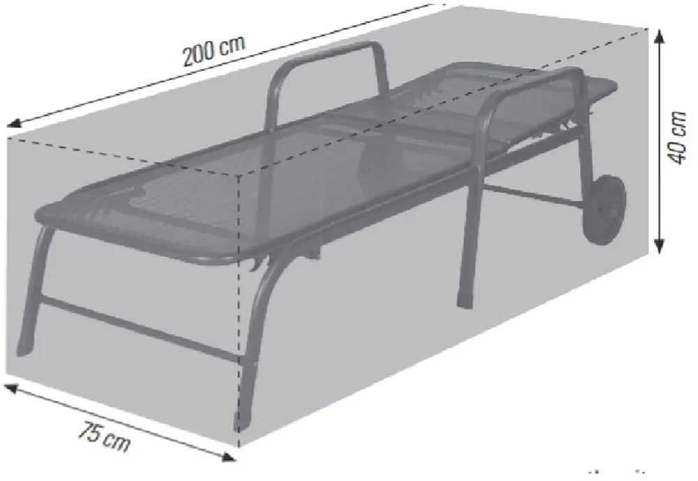 acamp Ochranný obal pro skládací nebo 3nohé lehátko 40 x 200 x 75 cm ...