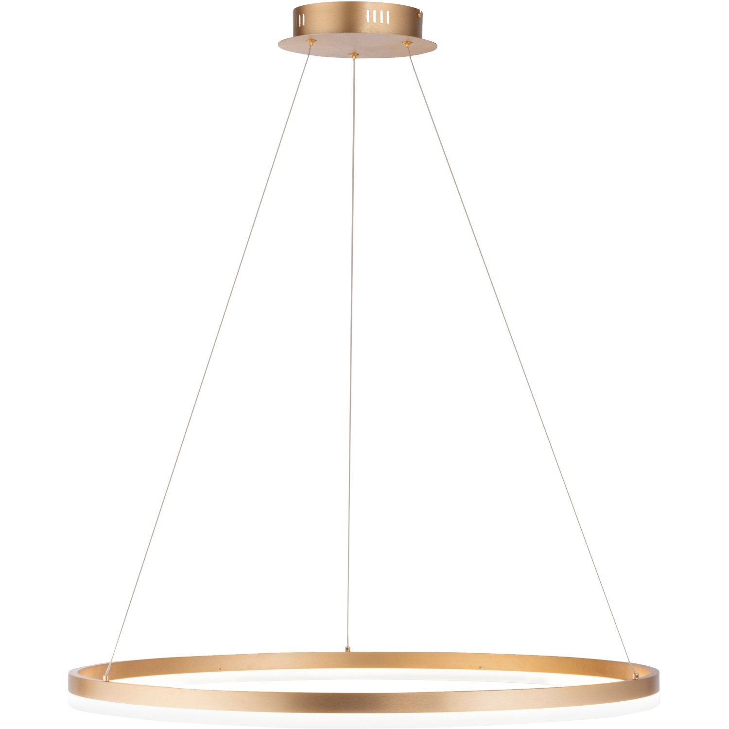 Paul Neuhaus Závěsné LED svítidlo Titus, 52W, 6600lm, mat.mosaz, pr. 80 ...