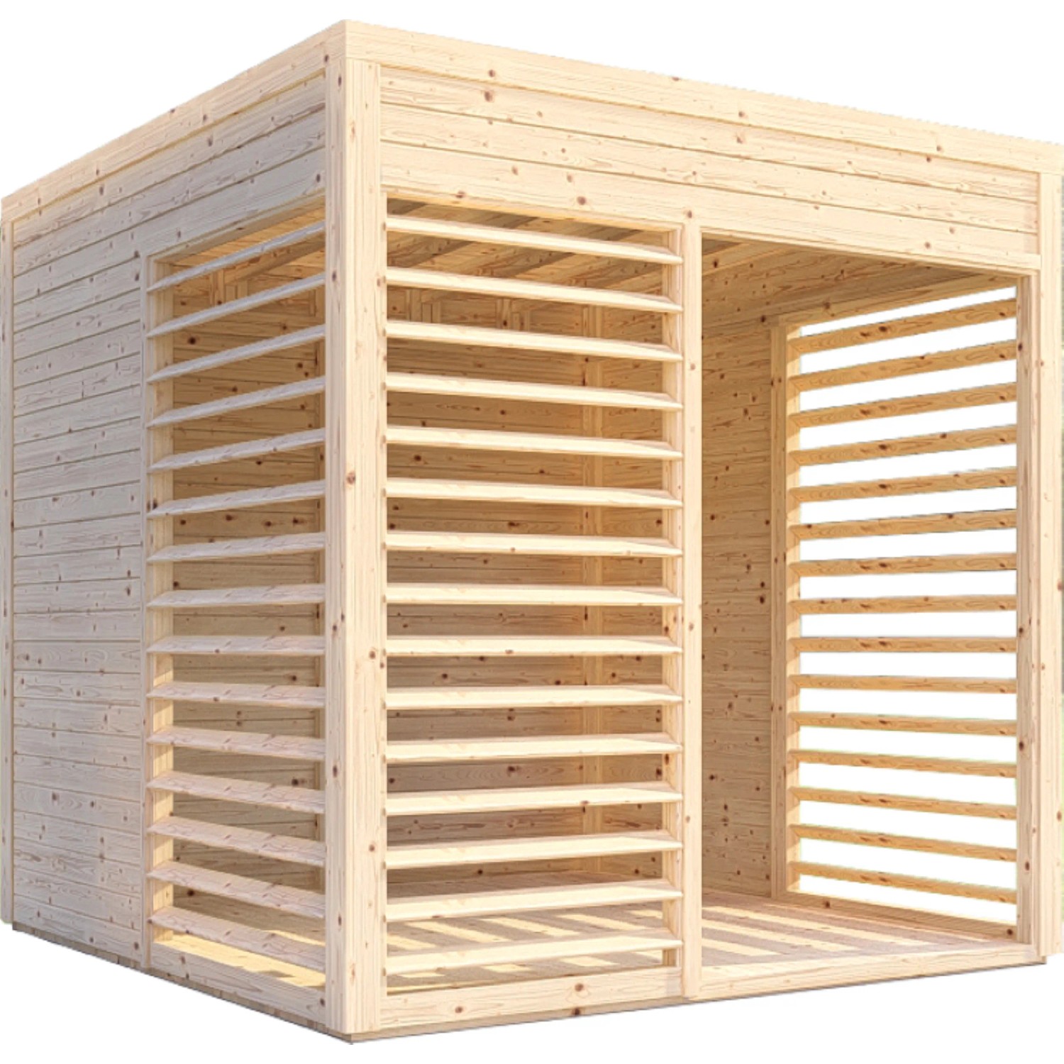 Bertilo Zahradní pavilon Lounge Modern 1, přírodní, 234 x 226 cm ...