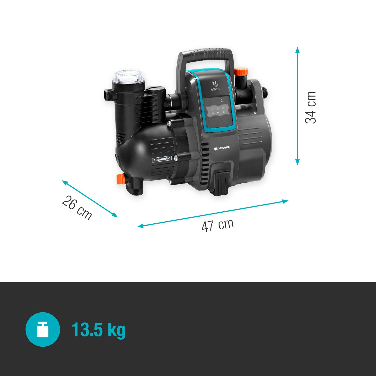 Gardena Domácí aut. vodárna smart Pressure Pump ovládání přes aplikaci ...