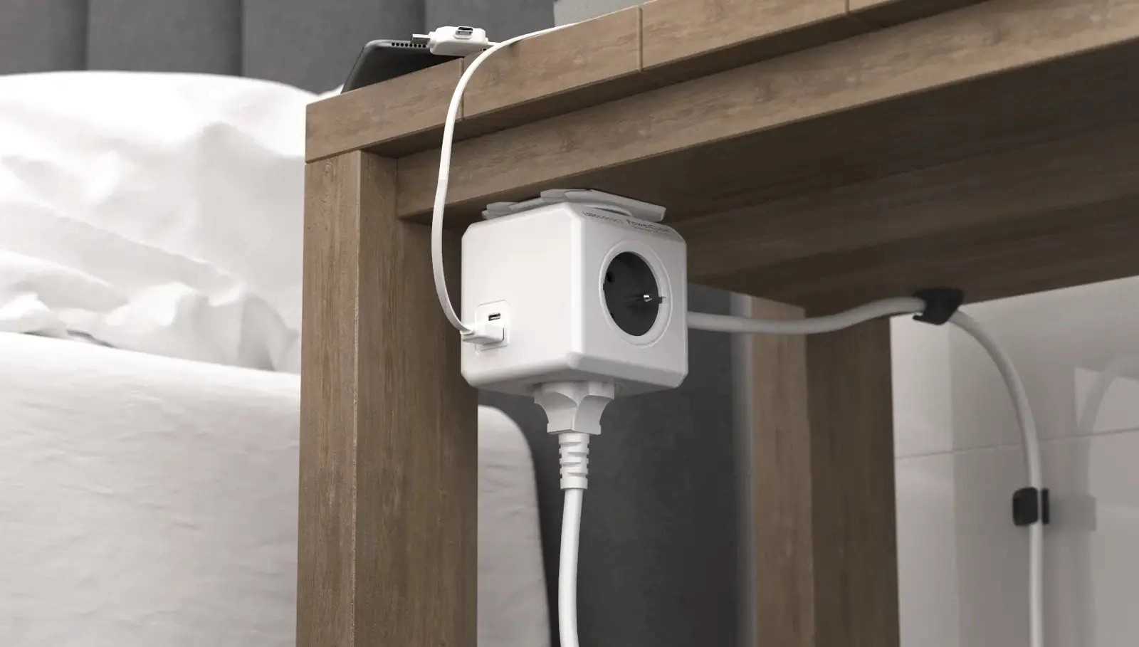 Cubenest Rozbočovač PowerCube Extended USB PD 20W, 4x zásuvka + USB A+C ...