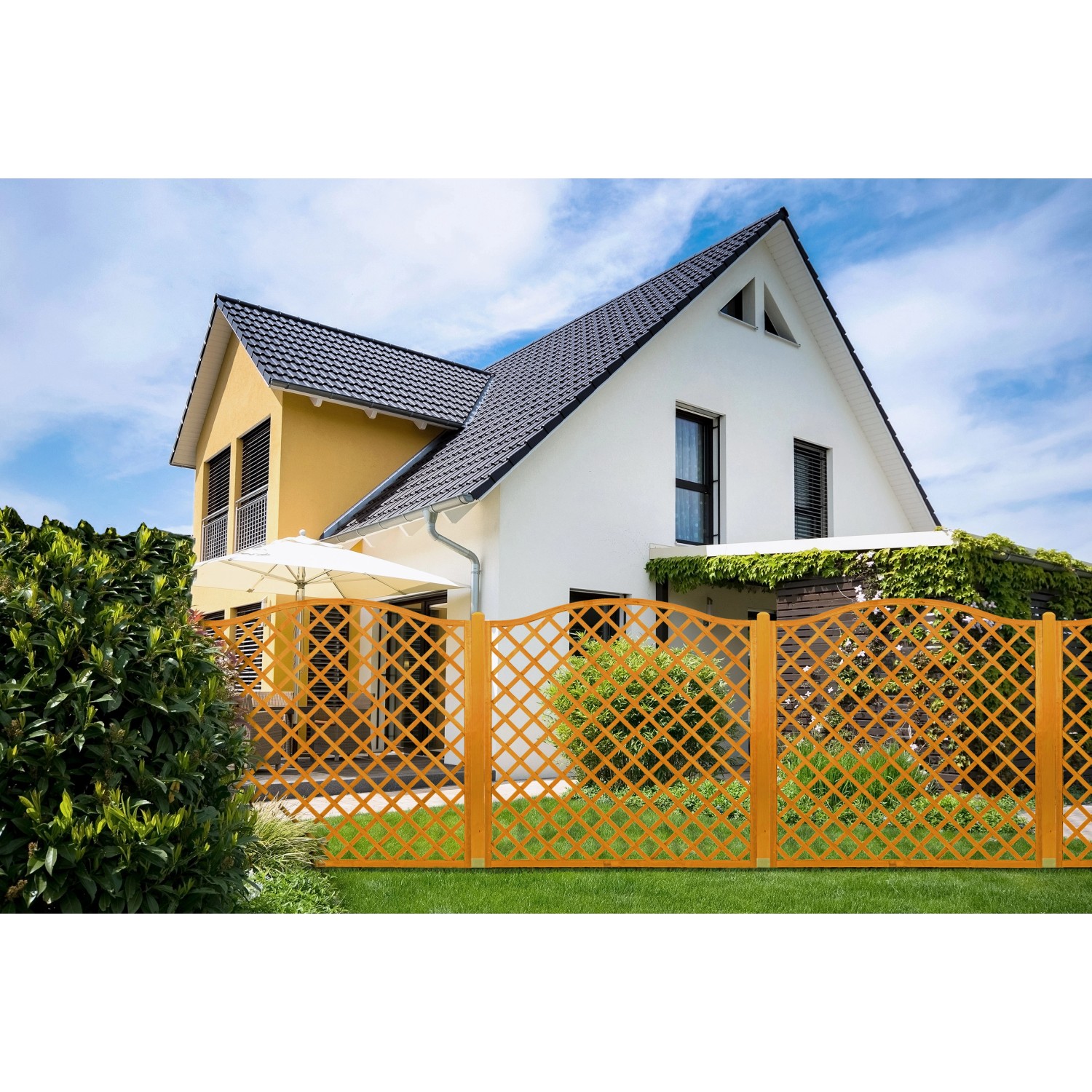 Prvek protipohledového plotu Nancy piniový 164/180 cm x 180 cm koupit v OBI