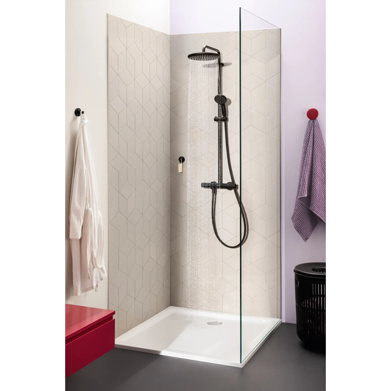 GROHE Sprchový systém s termostatem na zeď VITALIO START SYSTÉM 250 ...
