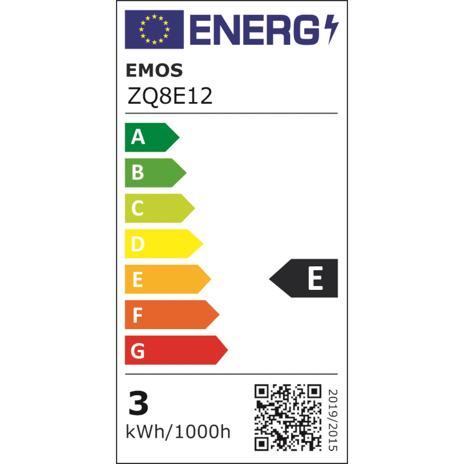 EMOS LED žárovka Classic MR16 bílá/ GU10, 3W (32W), 345lm, 3000K