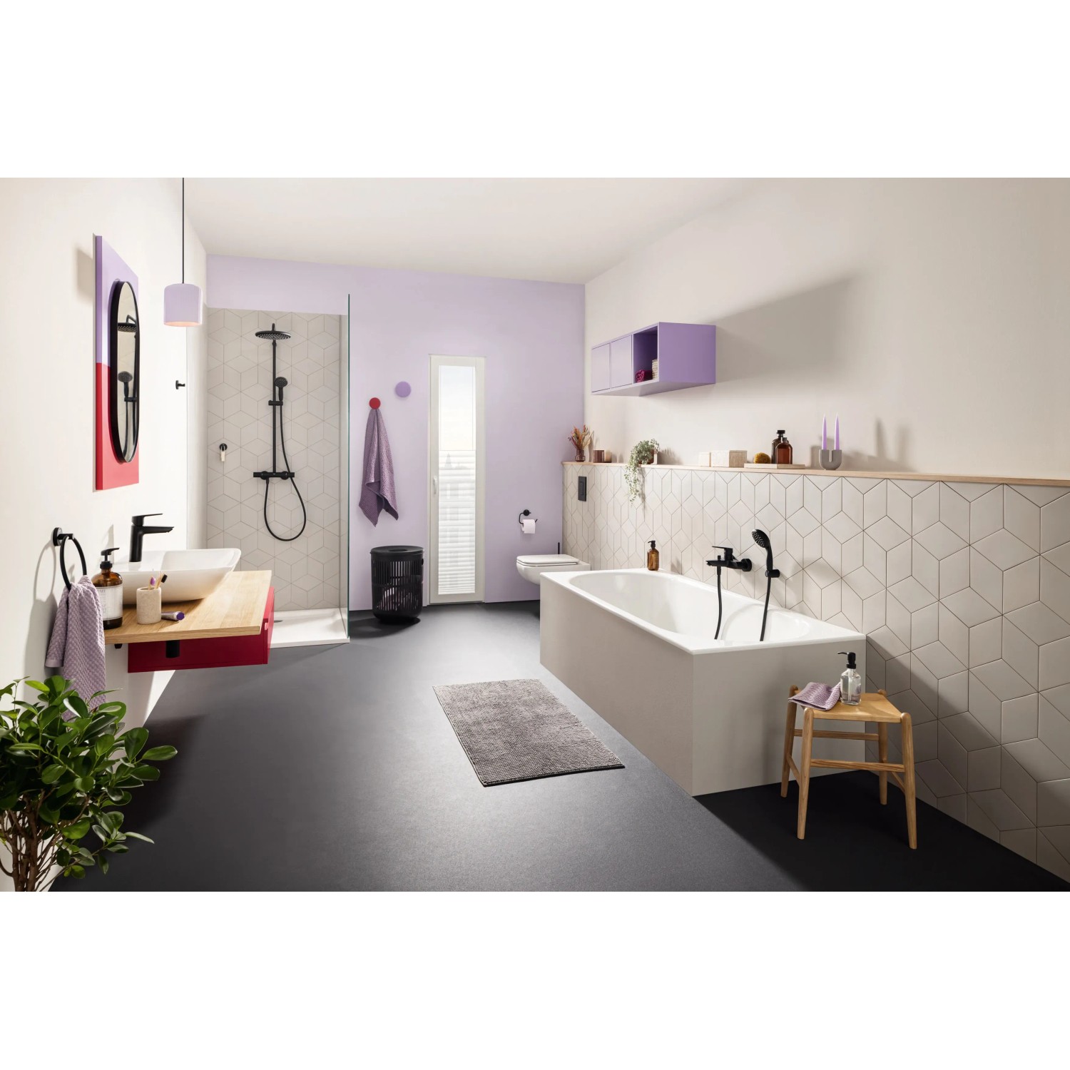 GROHE Sprchový systém s termostatem na zeď VITALIO START SYSTÉM 250 ...