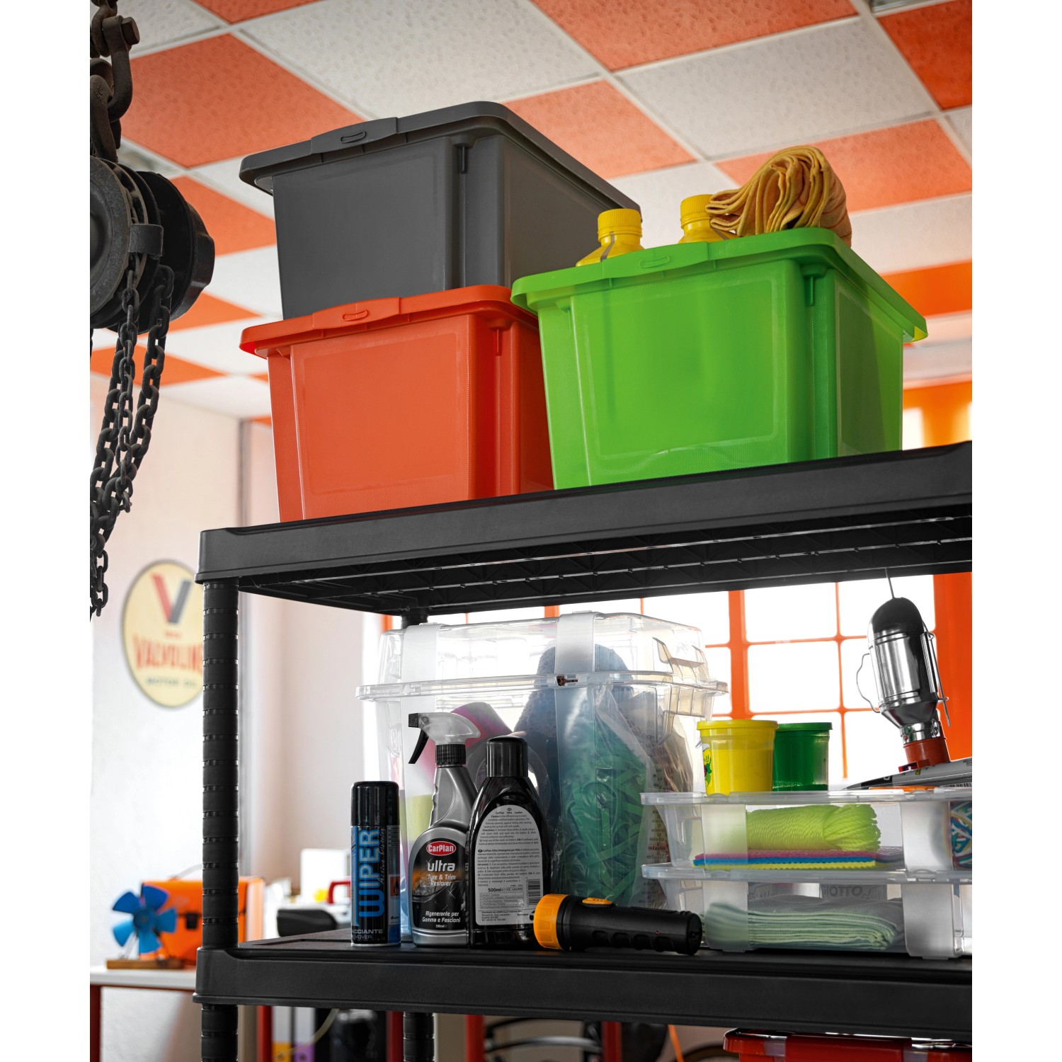 H stohovatelný box 23 l oranžový 23 x 42 x 35 cm nakoupit u OBI