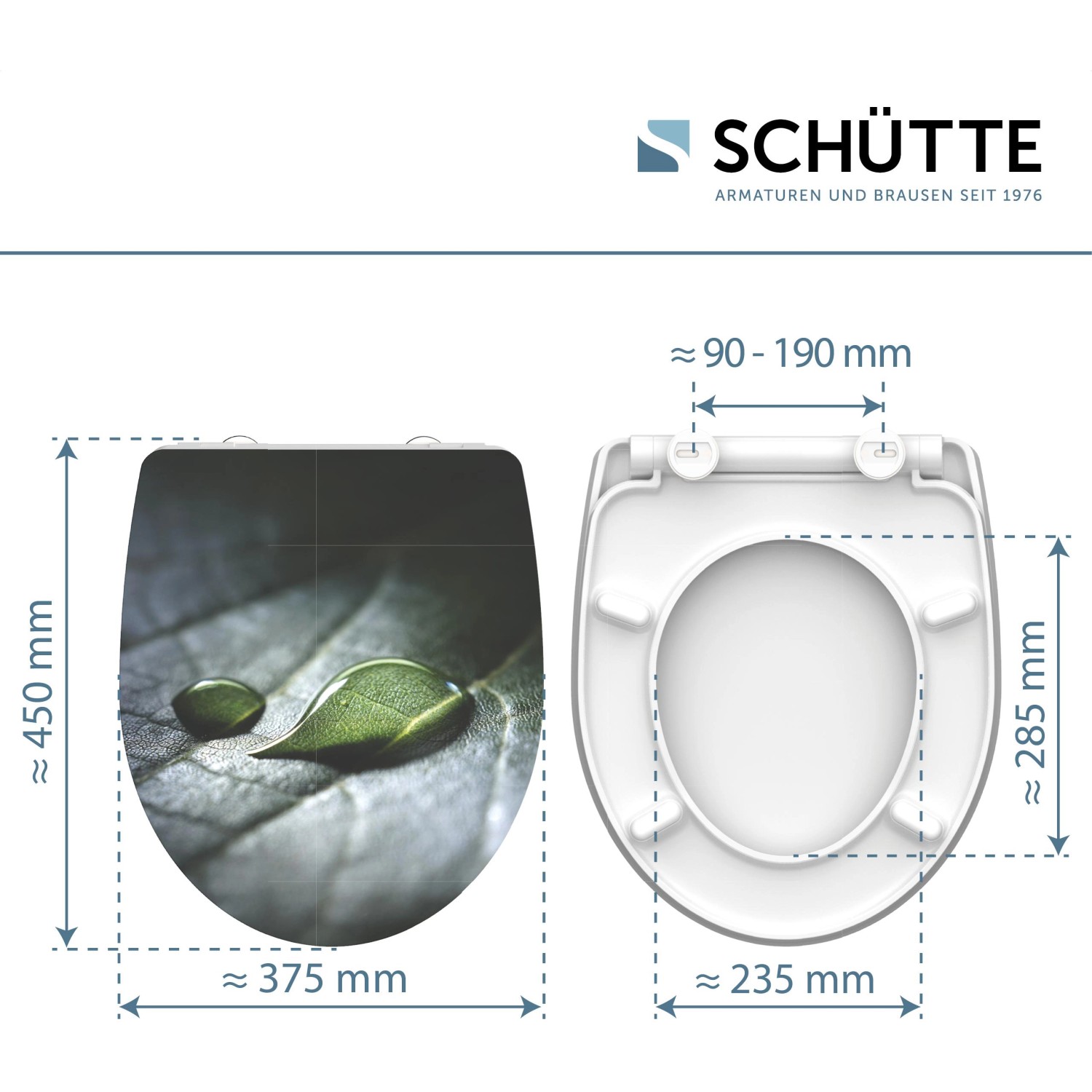 Eisl WC sedátko Rain Drop duroplast s automatickým sklápěním a ...