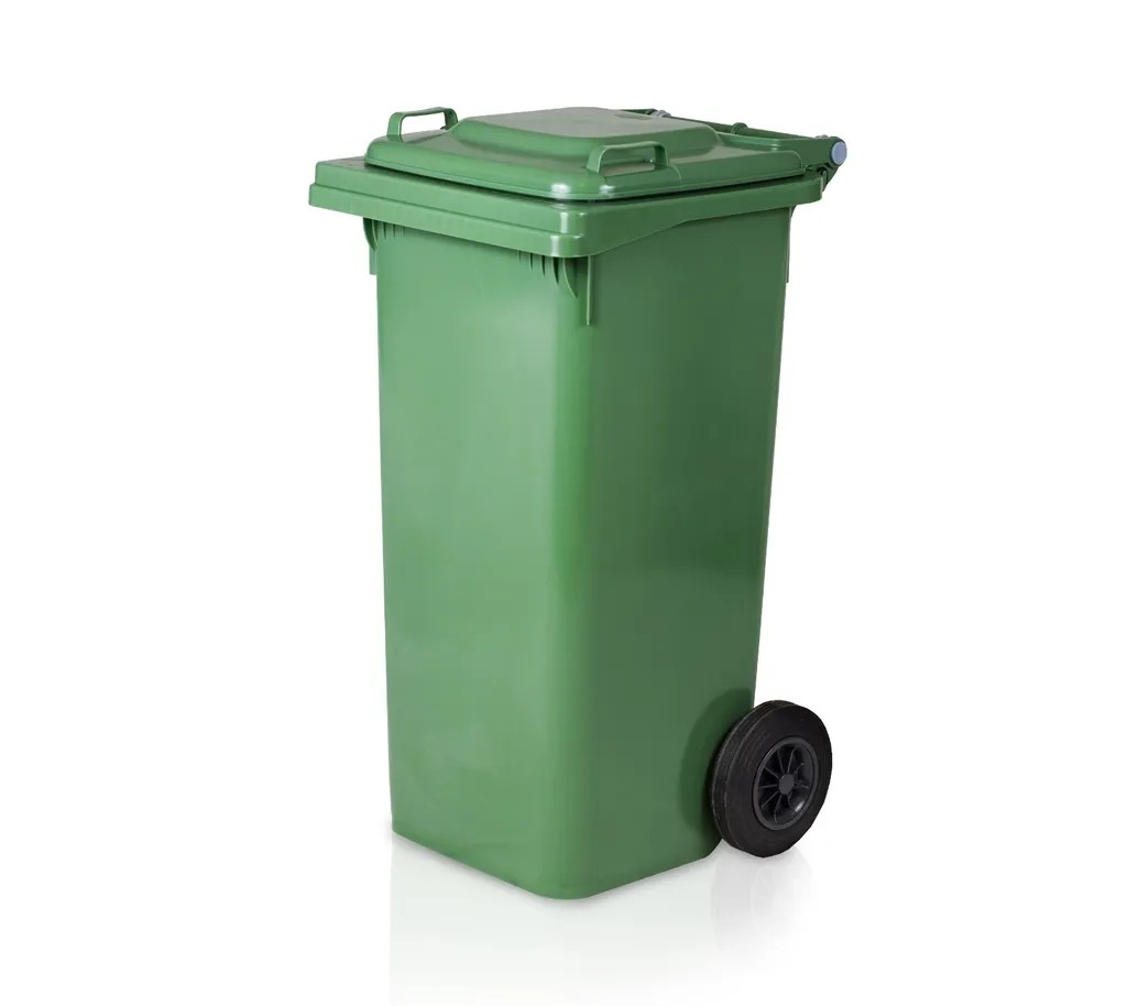 TBA Popelnice zelená, 120 l, 48 x 55 x 96,4 cm