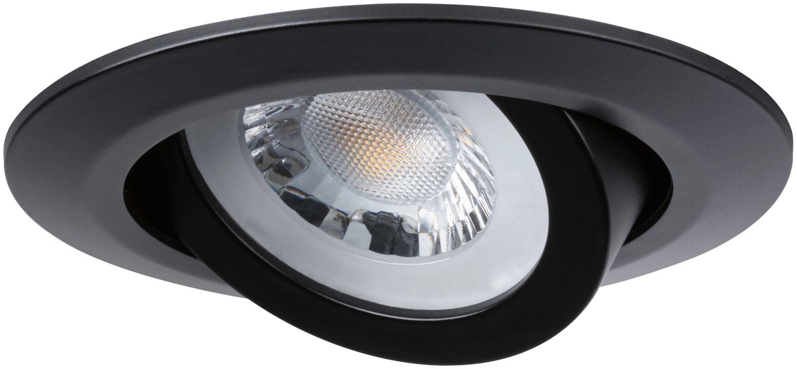 Paulmann LED vestavný reflektor černý matný 4,8 W 450 lm 3000 K 3 ks pr. 82x29mm nakoupit u OBI